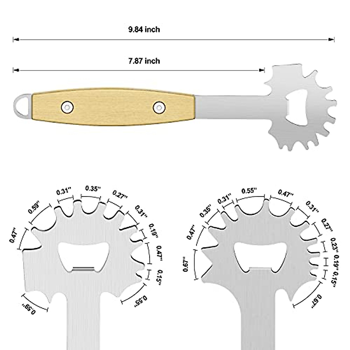 2 Pack BBQ Grill Scraper Gifts for Men, Stocking Stuffers for Men, Gifts for Women Dad Mom Husband, Bristle Free Safe BBQ Scraper Fits Any Grilling Grate or Smoker Cleaning Tool and Kitchen Gadgets