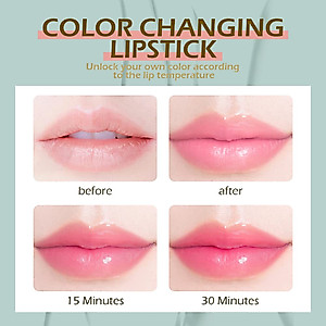 BINGBRUSH Color Changing Lip Balm, Moisturizing, 2 Pcs