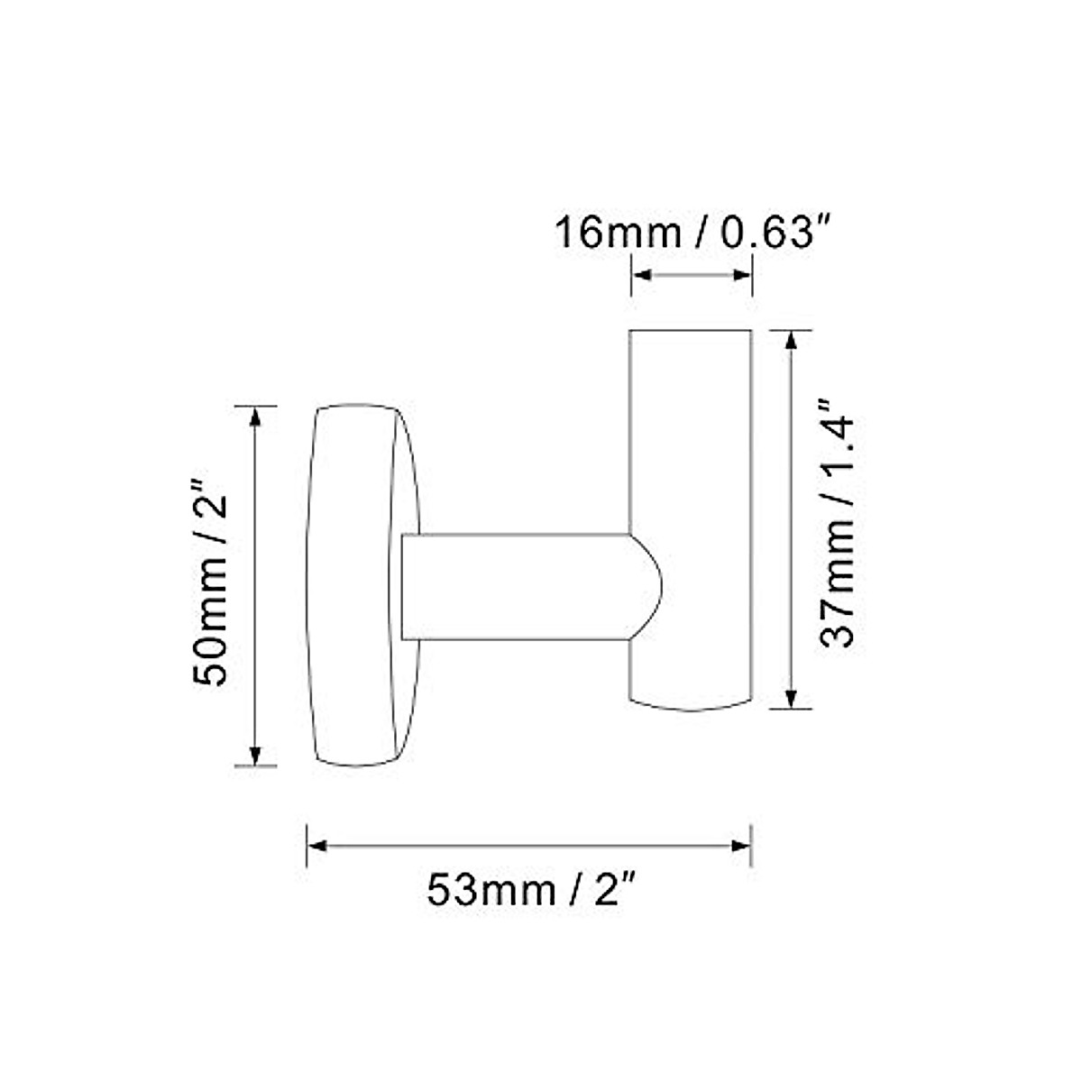 POKIM 2 Pack Matte Black Towel Hook Stainless Steel Bathroom Rustproof Clothes Towel Robe Hook Wall Mounted，Matte Black Toilet Kitchen Heavy Duty Door Hanger