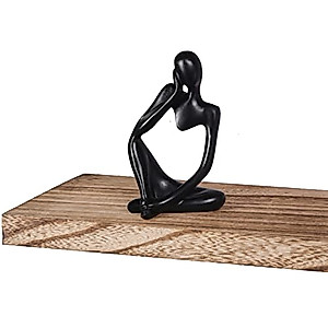 ZBOABRRI Wood Floating Shelves Wall Mounted, Rustic Wall Shelves for Bedroom Living Room Kitchen Bathroom Decor Set of 4 Light Brown