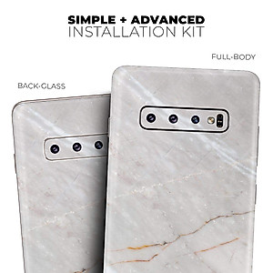 DesignSkinz Slate Marble Surface V8 Protective Vinyl Decal Wrap Skin Cover Compatible with The Samsung Galaxy S20 (Screen Trim & Back Glass Skin)