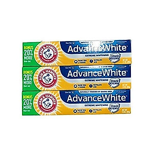 Arm And Hammer Advance White Tube, 3 Count