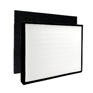 Nispira Replacement HEPA Filter Plus Activated Carbon Pre Filter Compatible with Rabbit Air Classic BioGS Models SPA-421A & SPA-582A, 1 Set