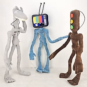 BoneKnight Siren Head Plush Limbs Movable Plush Toy ，Gifts for Men, Women and Children, Plush Toys, Movie Characters.… (3PCS)