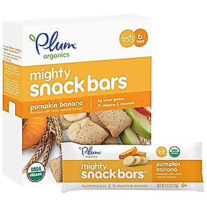 Plum Organics Pumpkin Banana Mighty Bar, 0.67 Oz, 6 Ct