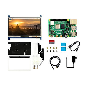 waveshare Display Kit Compatible with Raspberry Pi 4 Model B 7inch Capacitive Touch LCD Micro Card and etc.