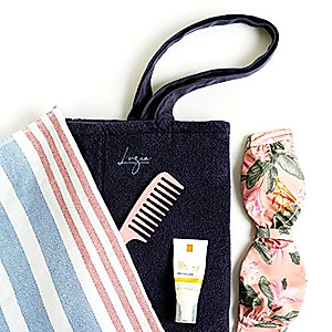 Luzia Beach and Pool Tote Bag - Extra Large, Reversible, Shoulder Bag - Made of Luxuriously Soft Premium Cotton