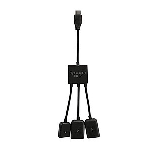 Hemobllo 3 USB Hub Adapter Multi Charging Cable Reader Hub Type c Hub USB Data Hub USB Hub Charger USB Hub for Laptop USB Hubs Ethernet Hub OTG Host Cable Electronic Equipment Multifunction