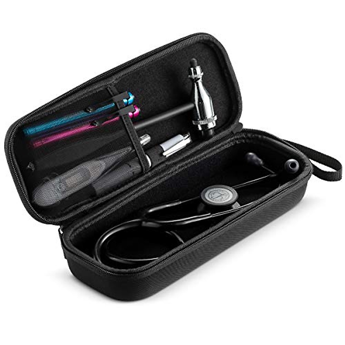 caseling Hard Case fits Stethoscope 3M Classic III/Lightweight II S.E/Cardiology IV Diagnostic. (Case Only) (EVA Black)