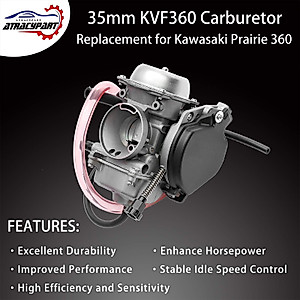 Carburetor for 2003-2007 Kawasaki Prairie 360 KVF360 KVF360A KVF360B KVF360C 35mm Carb Replace# 15003-1686