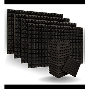 Acoustic Foam 15 Pack Sound Proof Foam Panels for Walls 1"X 12" X 12" Acoustic Panels Sound Absorbing Acoustic Panel Noise Cancelling Wall Panels Sound Proof Panels for Walls Podcast Studio Equipment