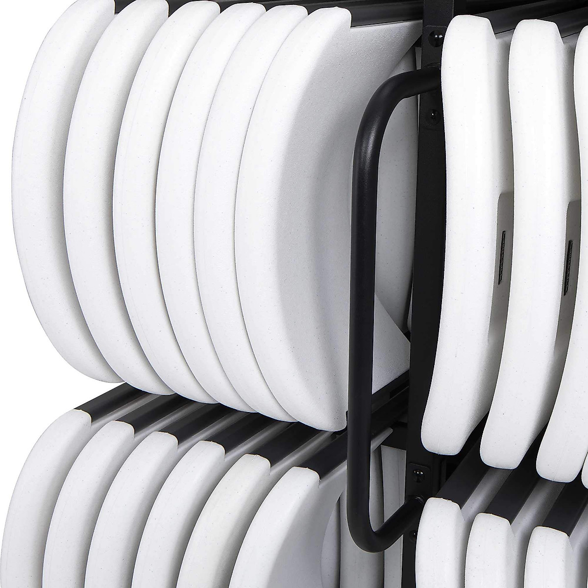 LIFETIME 80669 Upright Chair Storage Cart, Black