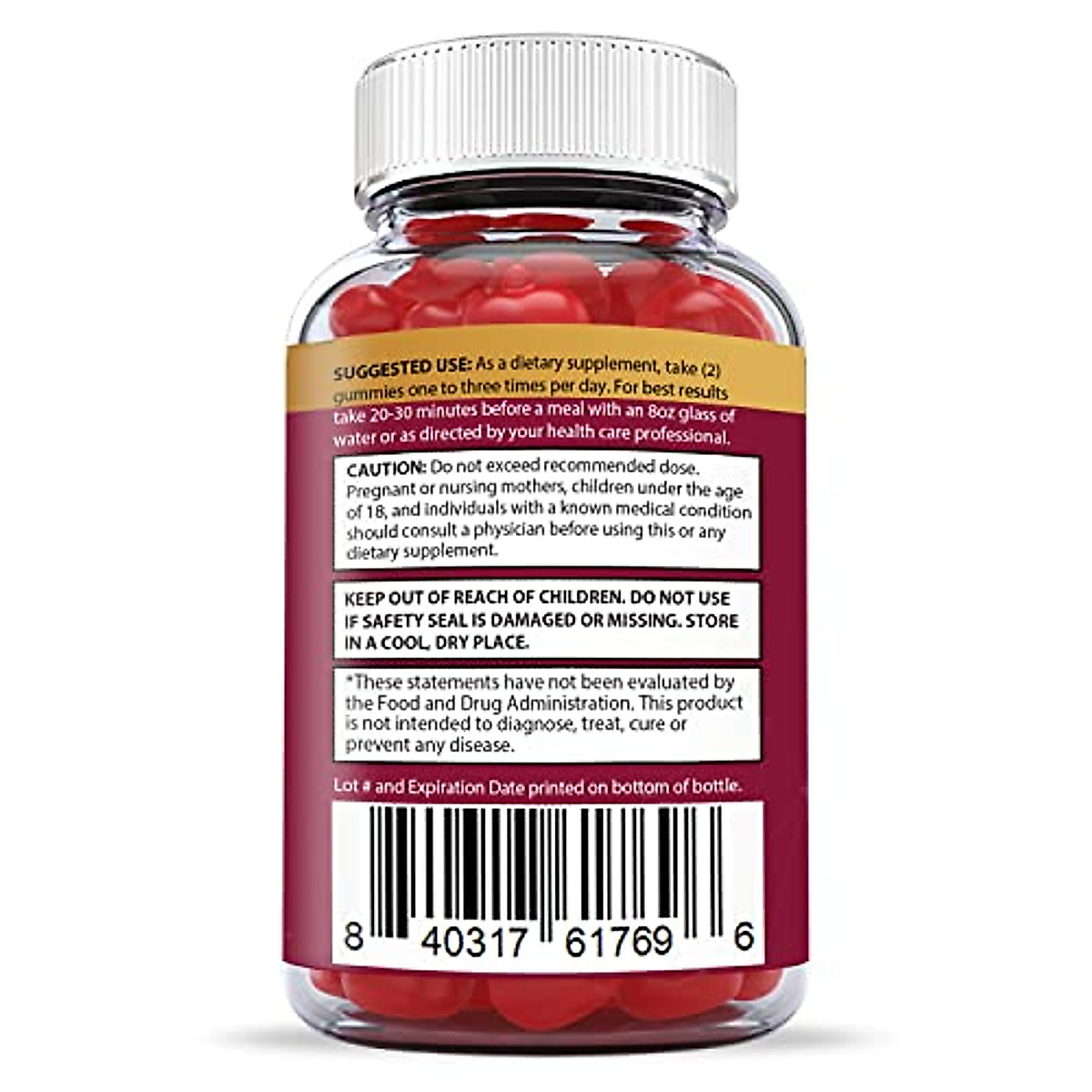 Justified Laboratories (2 Pack) Great Results Keto ACV Gummies 1000MG with Pomegranate Juice Beet Root B12 120 Gummys