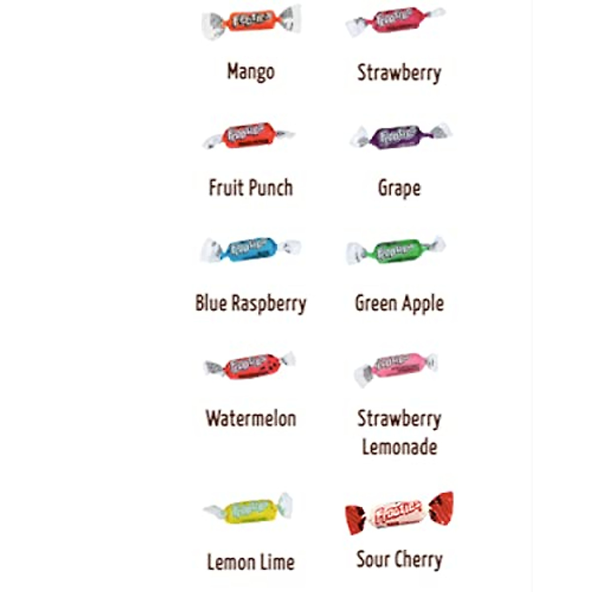 Assorted Mixed Fruit Flavored Frooties Individually Wrapped Bulk Chewy Tootsie Roll Candy (5 Pound)