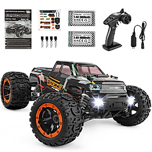 HAIBOXING Remote Control Car 16889, 1:16 Scale 2.4Ghz RC Cars 4x4 Off Road Trucks, Waterproof RTR RC Monster Truck 36KM/H, Toys for Kids and Adults with 2 Batteries 35+ mins Play