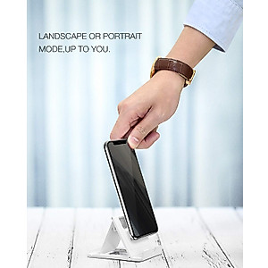 MoKo 2PCS Phone/Tablet Stand, Desktop Holder for 4-11" Device, Fit with iPhone 16/Pro/Pro Max/Plus, iPhone 15/Pro/Pro Max/Plus, iPhone 14/Pro/Pro Max/Plus, iPhone 13/Pro/Pro Max/Plus