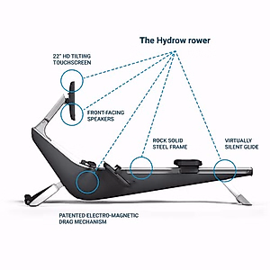 Hydrow Connected Rowing Machine, Subscription Required