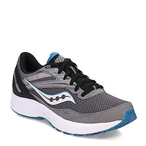 Saucony Men's Cohesion 15 Running Shoe, Charcoal/Topaz, 12