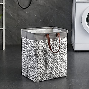 [2 Pack] Laundry Basket, Freestanding Laundry Hamper with Extended Handles, Waterproof Large Waterproof Clothes Hamper Organizer, Collapsible Lightweight Hampers for Laundry, Clothes,Towels, Toys