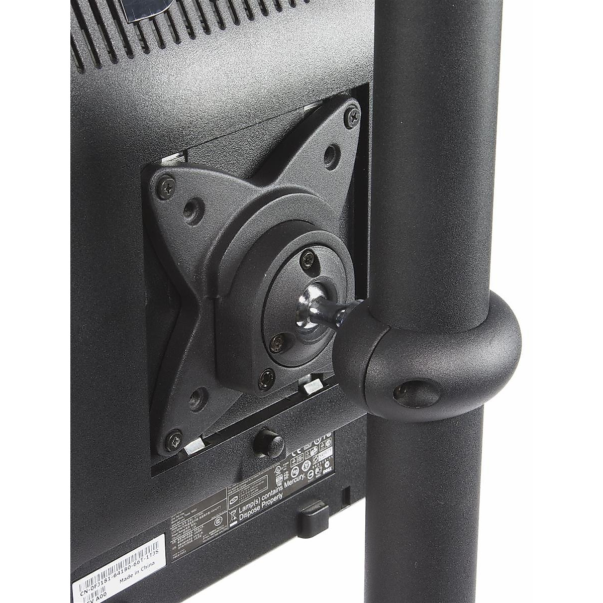 Dual Monitor Desk Stand for (2) 13” to 27” Screens, Countertop Display for Flat Screen Monitors, VESA 100x100, Steel (Black)