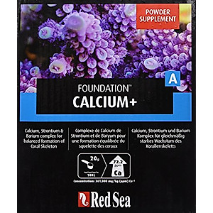 Red Sea Fish Pharm ARE22017 Reef Foundation Calcium/Strontium Supplement-A for Aquarium, 1kg