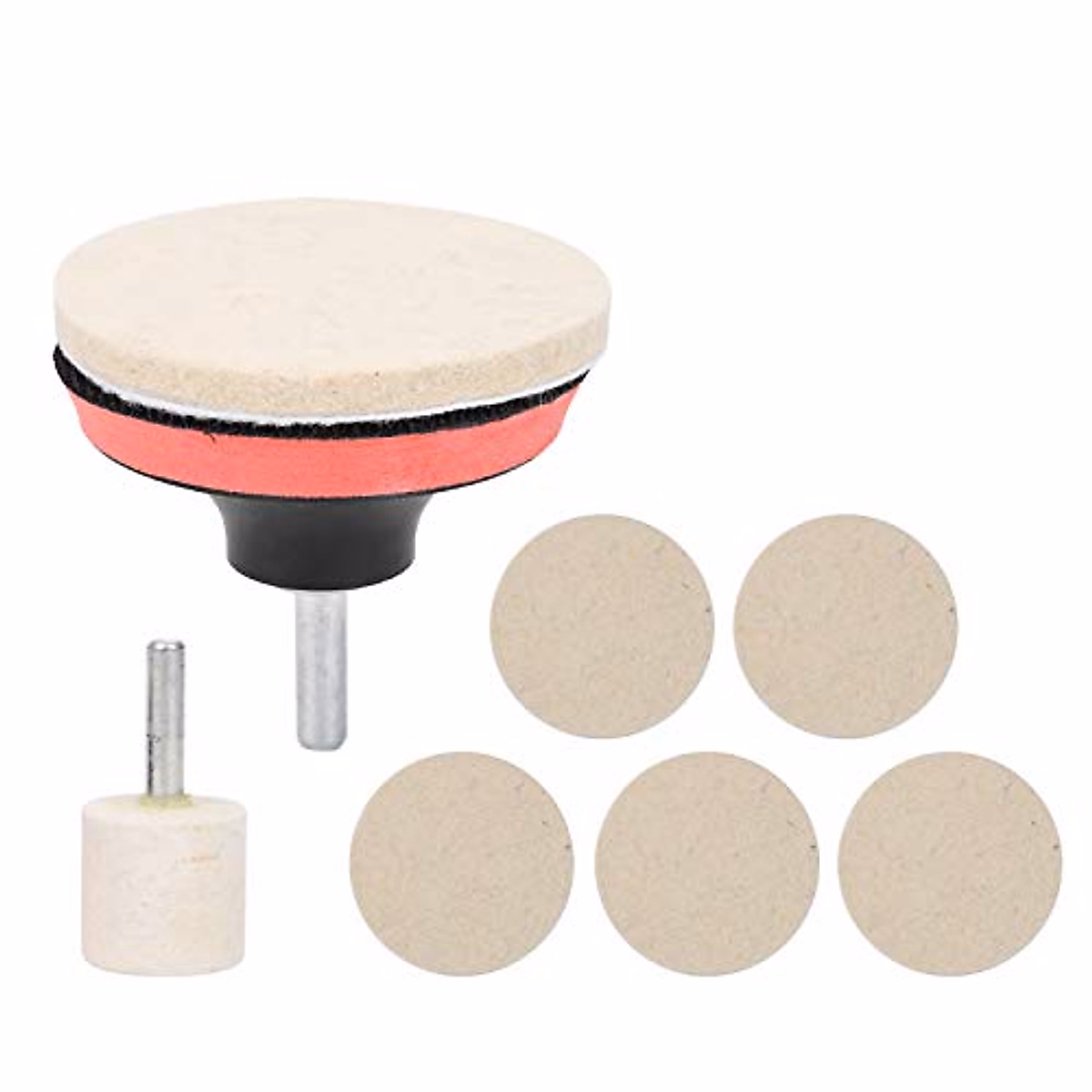 100g Glass Scratch Remover Powder Glass Polishing Kit Wool Polishing Pad Polishing Disc Wheels Set Car Windscreen Windshields Cerium Oxide Powder Polishing Kit