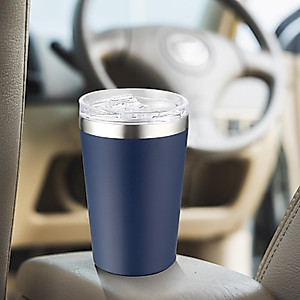 PriArring Stainless Steel Tumblers 12oz Double Wall Vacuum Travel Coffee Mugs for Home, Office, Outdoor