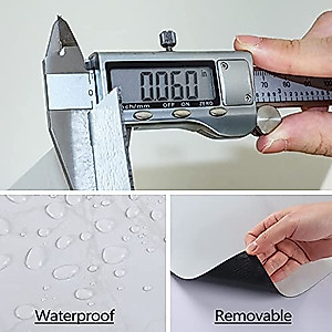 Livelynine 32-Pack White Peel and Stick Floor Tile Waterproof Vinyl Sheet Flooring Self Adhesive White Floor Tiles for Bathroom Kitchen Basement Bedroom Renter Friendly Laminate Flooring 12x12 Inch