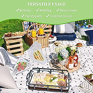 HIQQUGU 100 PCS Triangle Plastic Hinged Take Out Containers Clamshell Take Out Tray, Clear Plastic Take out Containers for Dessert, Cakes, Cookies, Salads, Pasta, Sandwiches (5.5x4x3 in)