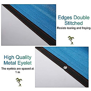 LXLA Balcony Privacy Screen Sunblock Cover, Weather-Resistant UV Protection Balcony Shade Cover with Black Edge and Grommets (Size : 4m x 5m)