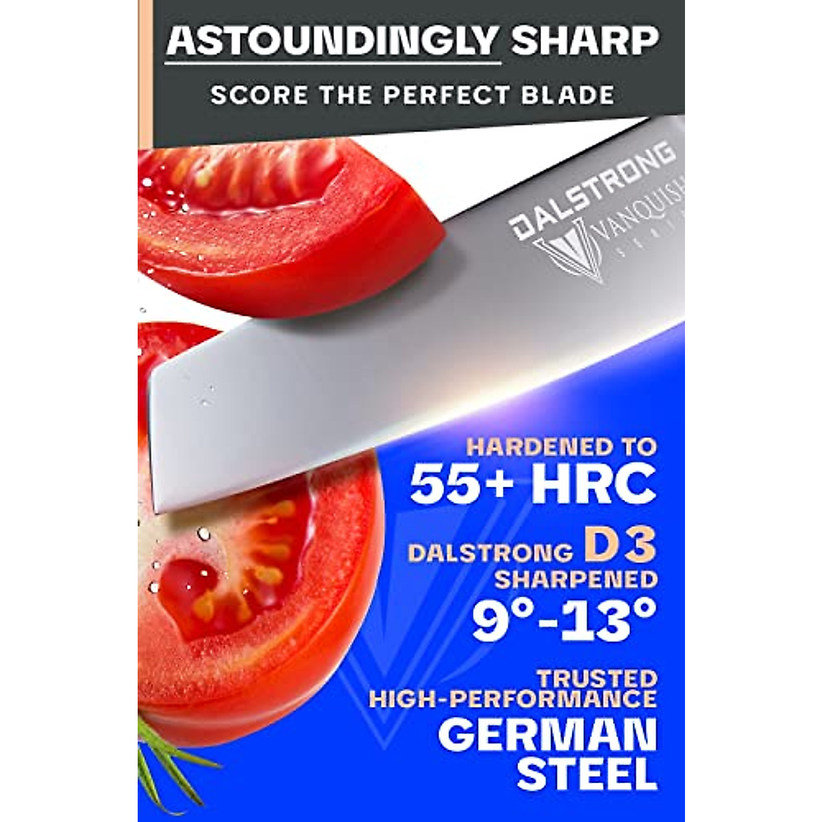 Dalstrong Paring Knife - 3.5" - Vanquish Series - Forged High Carbon German Steel - POM Handle - NSF Certified