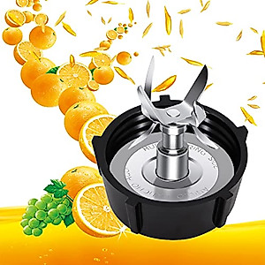 Replacement Parts Compatible with Oster Osterizer Blender Blade with Rubber Seal Gasket & 4902 Jar Bottom - 6 Point Fusion Blade 4980