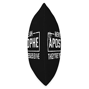 Funny English Apostrophe Graphic & More English Apostrophe Funny Language Teacher Teaching Graphic Throw Pillow, 16x16, Multicolor