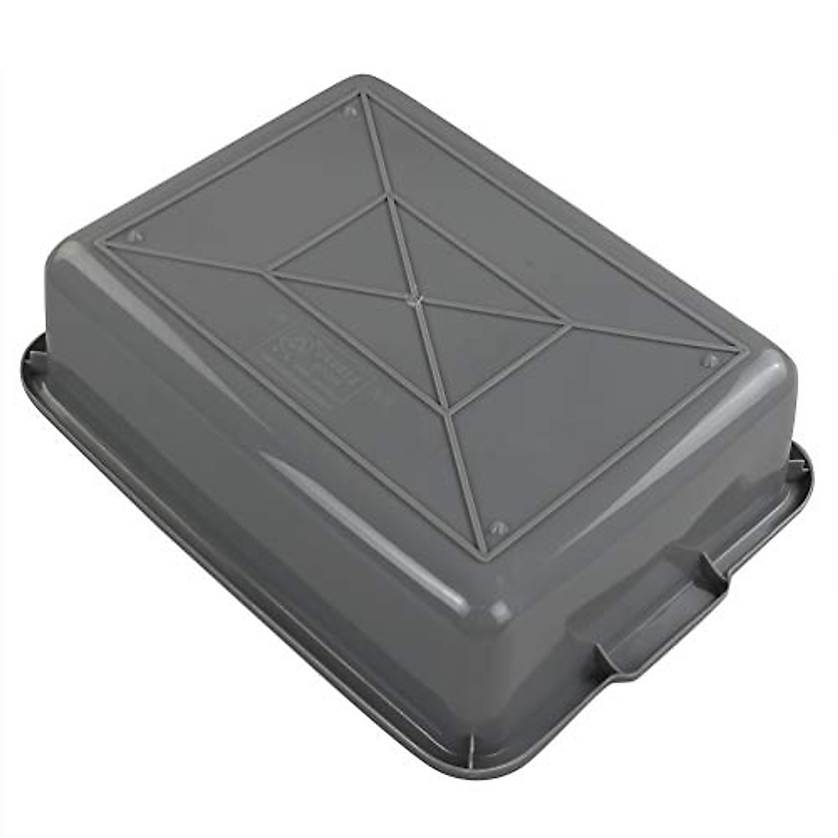 Eagrye 4-Pack Bus Tubs, Commercial Tote Box, Plastic Bus Box (13 L Capacity), Grey