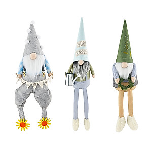 Mud Pie Garden Deluxe Dangle Gnome, 27" x 8", Large