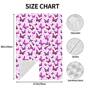 Butterfly Car Seat Cover for Baby in Winter Summer, Nursing Cover for Mom Butterfly Baby Stuff for Baby Girl Boy