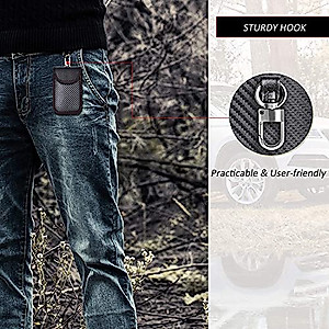 Faraday Pouch for car Keys,2 Pack Faraday Bag | Car Key Signal Blocking Pouch | Keyless Entry Car Keys Case | RFID Blocker Bag for Car Security | Anti-Theft Remote Entry Keyless protector