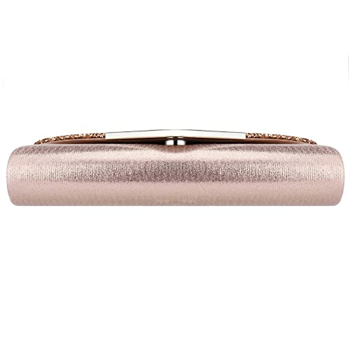 Vistatroy Women Glitter Sequins Envelope Evening Bag Handbag Party Bridal Clutch Purse (Rose Gold)
