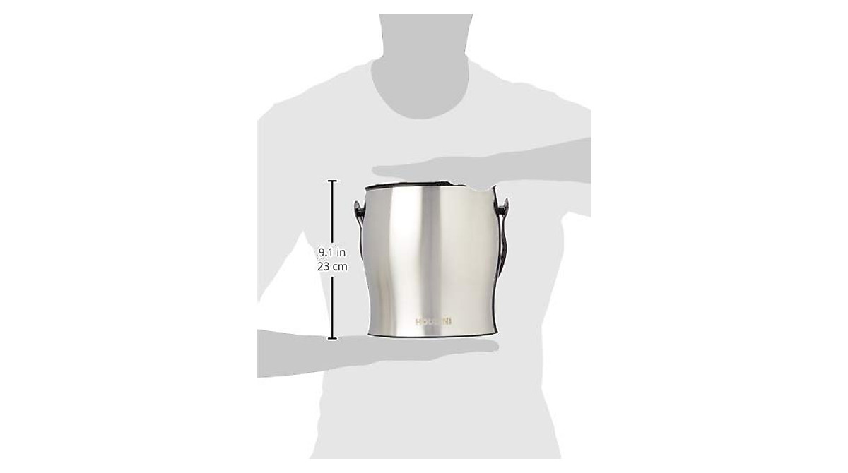 Efficient Houdini Stainless Steel Ice Bucket with Tongs