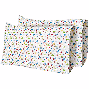 (2 Pack 12x18) 300 Thread Count 100% Cotton Tiny Travels Printed Design Travel Pillowcase Fits MyPillow Go Anywhere Pillow, Travel Size, Toddler Size Pillowcase(Made in The USA!)