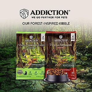 Addiction Viva Venison Cat Grain Free Dry Cat Food Novel High Protein Recipe Crafted in New Zealand 4lb