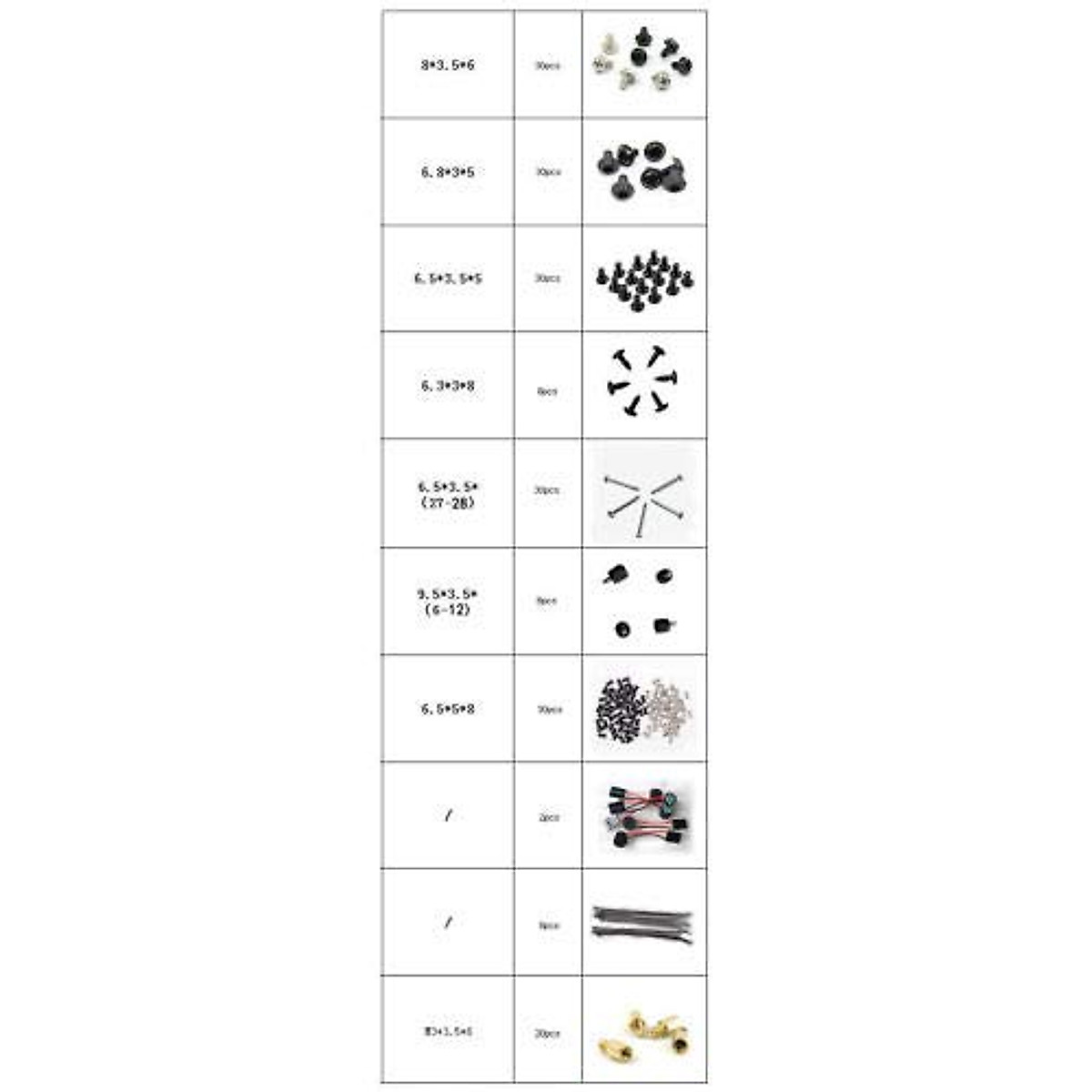 Screw 196pcs Computer Power Supply Motherboard Hard Disk Graphics Card Chassis Screws