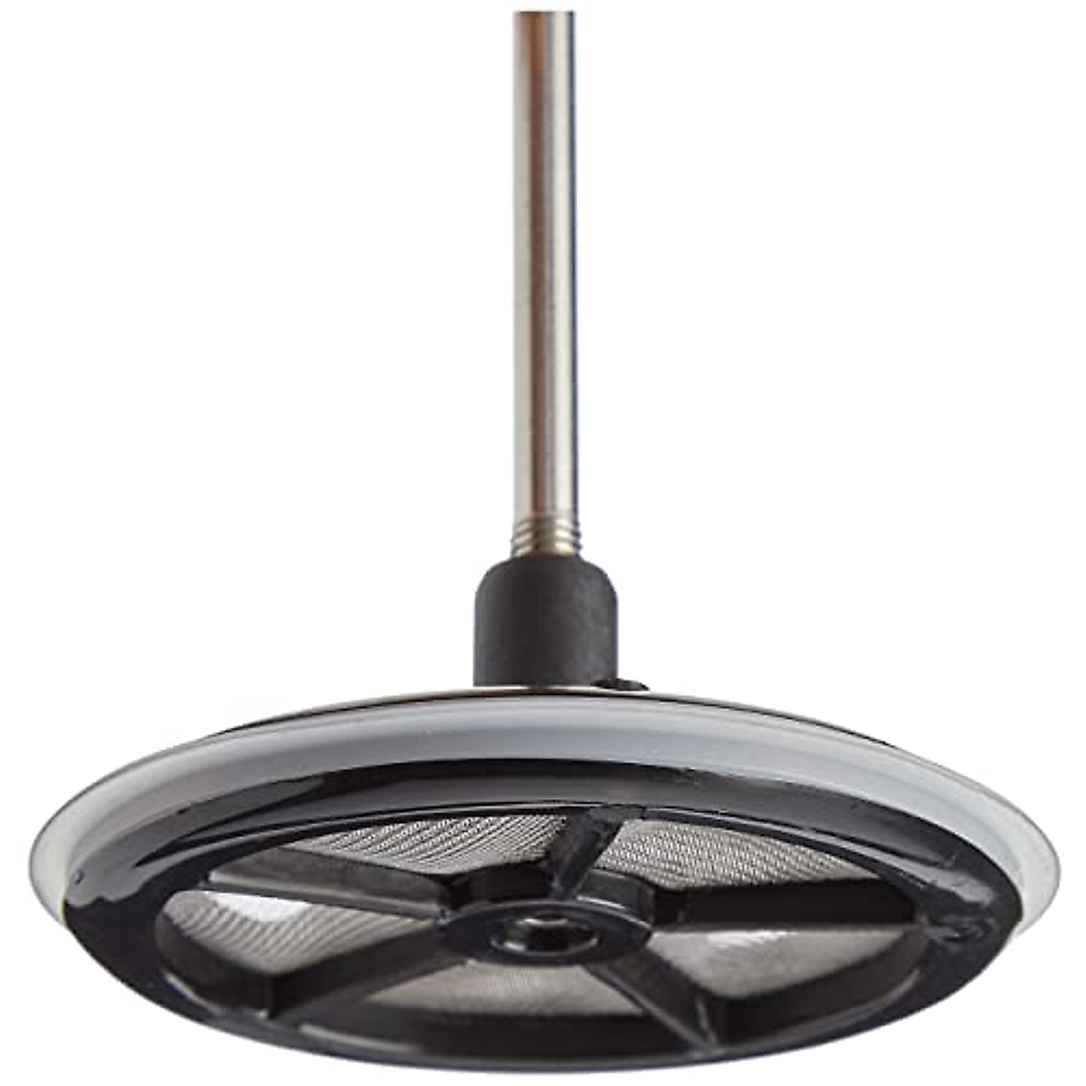 Bodum Travel French Press Coffee Maker Set, Stainless Steel with Extra Lid, Vacuum, 0.35 L/12 oz, White