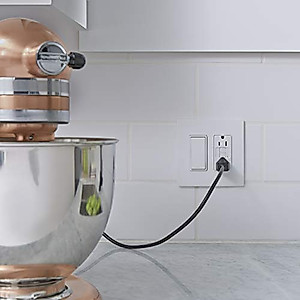 Legrand Radiant 2-Gang Screwless Wall Plate for Decorator Outlets, White Finish