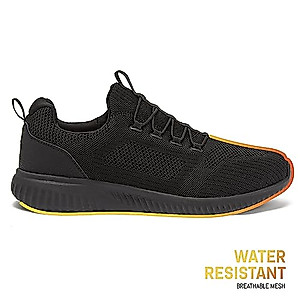 Avia Anchor SR Mesh Slip On Non Slip Shoes for Men, Water Resistant Mens Restaurant, Work & Food Service Sneakers- Black, 13 Medium