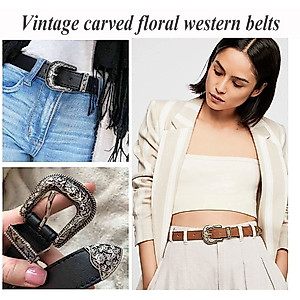 UTOWO Western-Belts-for-Women Cowgirl, Cowboy-Leather-Waist-Belts for Women Jeans Pants Dresses