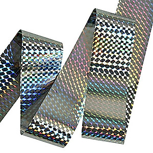 XPCARE Scare Tape Ribbon - 150ft x 2in PET Reflective Tape Keep Wildlife and Property Protected