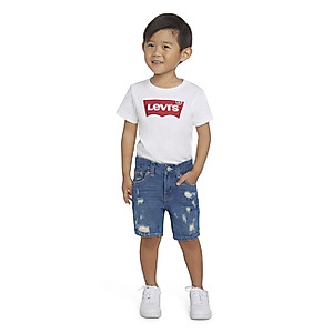 Levi's Boys' 511 Slim Fit Denim Shorts, Paper Shredder, 8