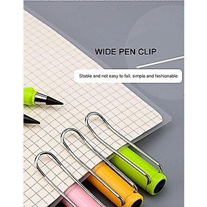 Homiimart New Unlimited Writing Eternal Pencil Creative No Ink Refill Replaceable Nib Erasable Pen No Need Sharpen Kid School Supplies Stationery Art Painting Sketch (Black)