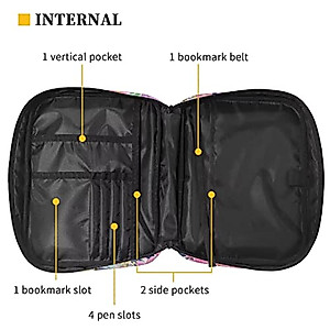 Drydeepin Happy Easter Day Cute Rabbit Bunny Print Bible Gift Bible Covers for Kids Lightweight Bible Carrying Case with Zipper Bible Bag and Totes Bible Study Supplies